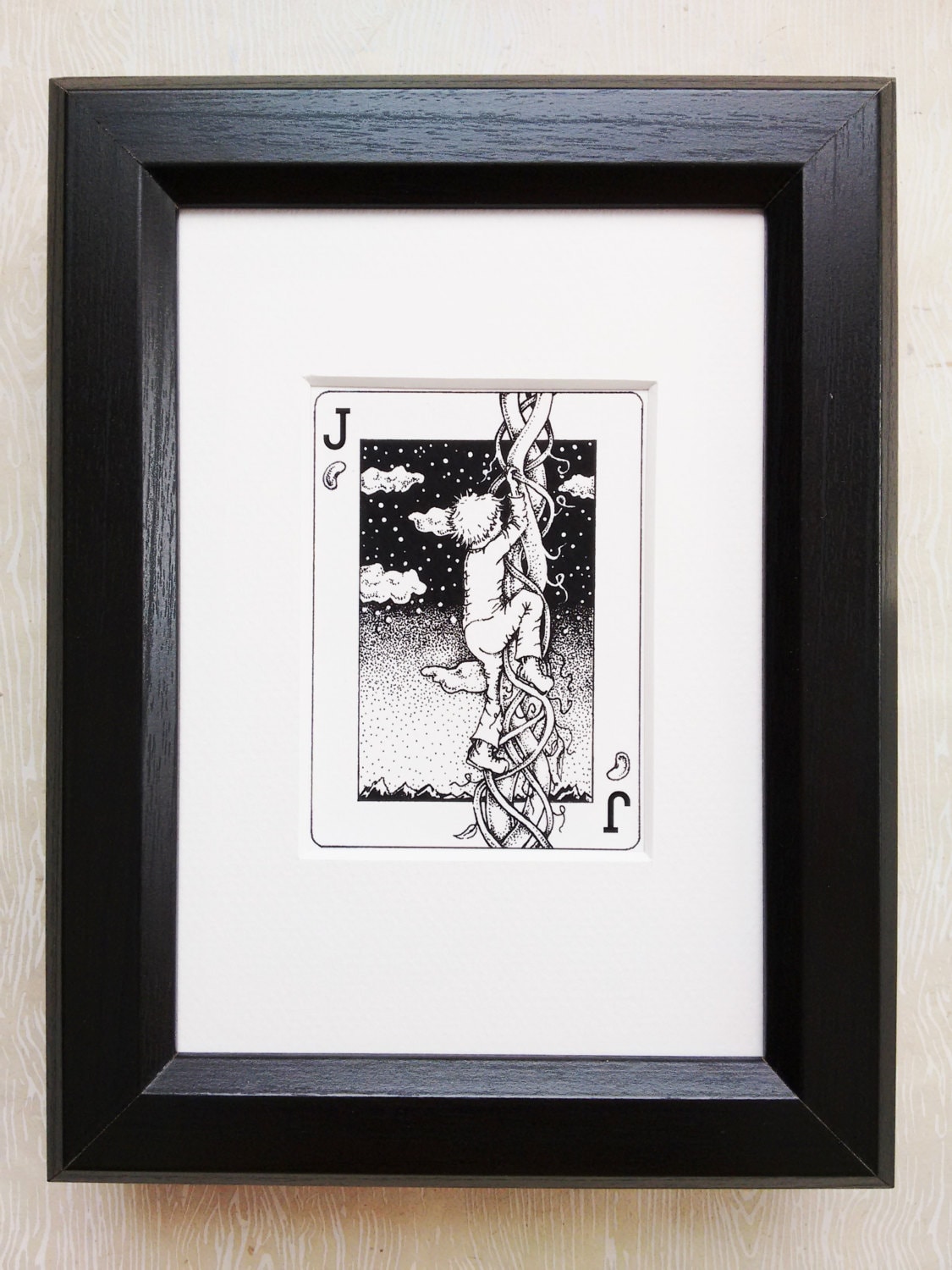 Jack and the Beanstalk Art Jack and the Beanstalk Print - Etsy