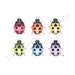 Colorful Ladybug Art Print, Rainbow Ladybug Illustration, Ladybugs ...