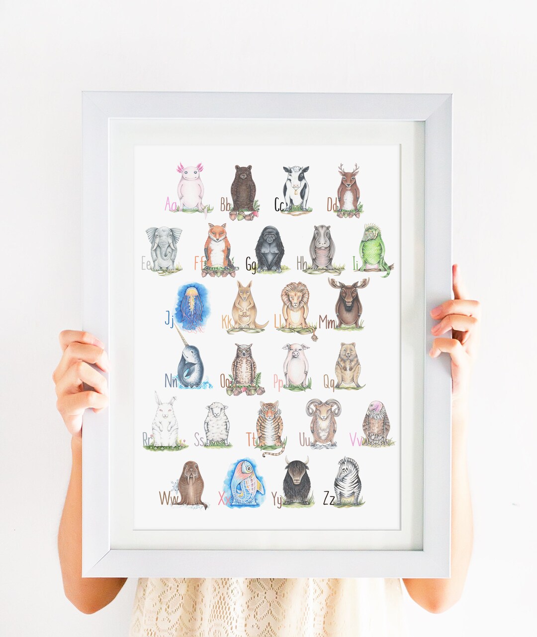 Animal Alphabet, Nursery Art, Nursery Decor, Abc, Alphabet, Wildlife ...
