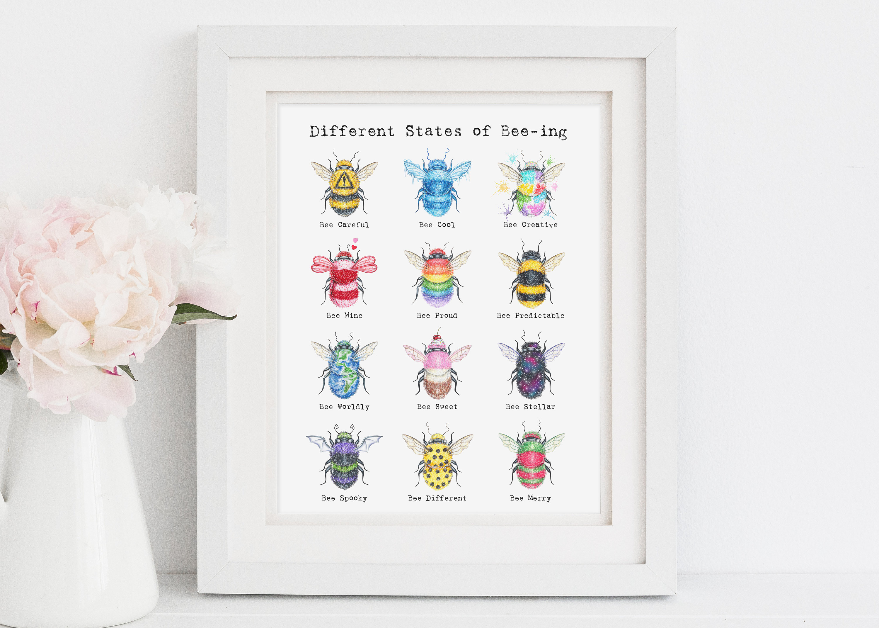 Bee Pun Print, 8x10" Art Print, Bee Art, Bumble Bee, Honey Bee ...
