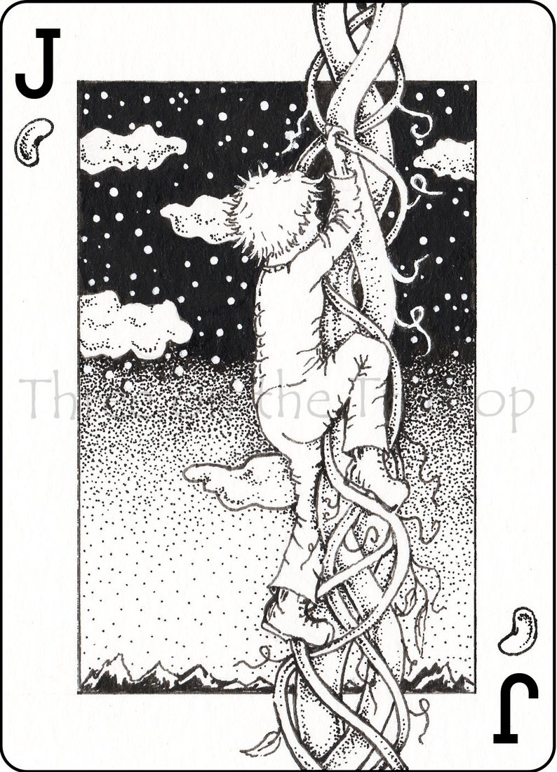 Jack and the Beanstalk art Jack and the Beanstalk print | Etsy