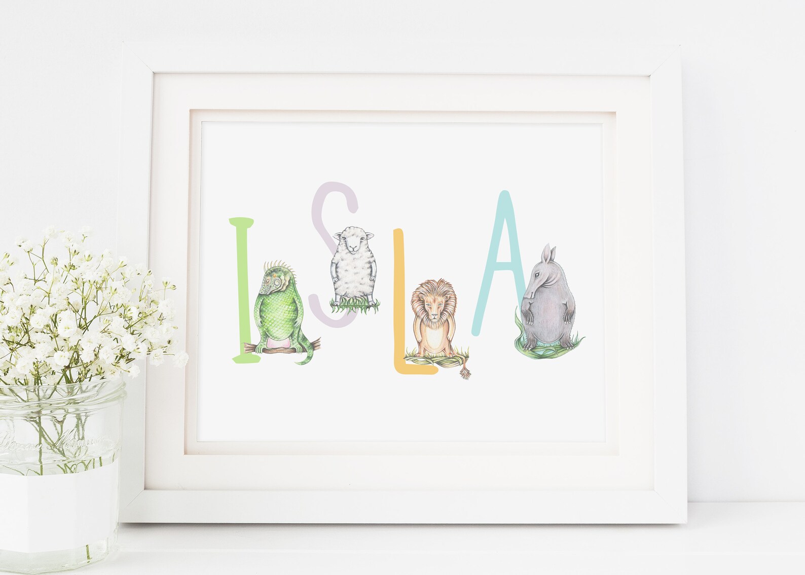Custom Name Nursery Print Custom Name Print Custom Print | Etsy