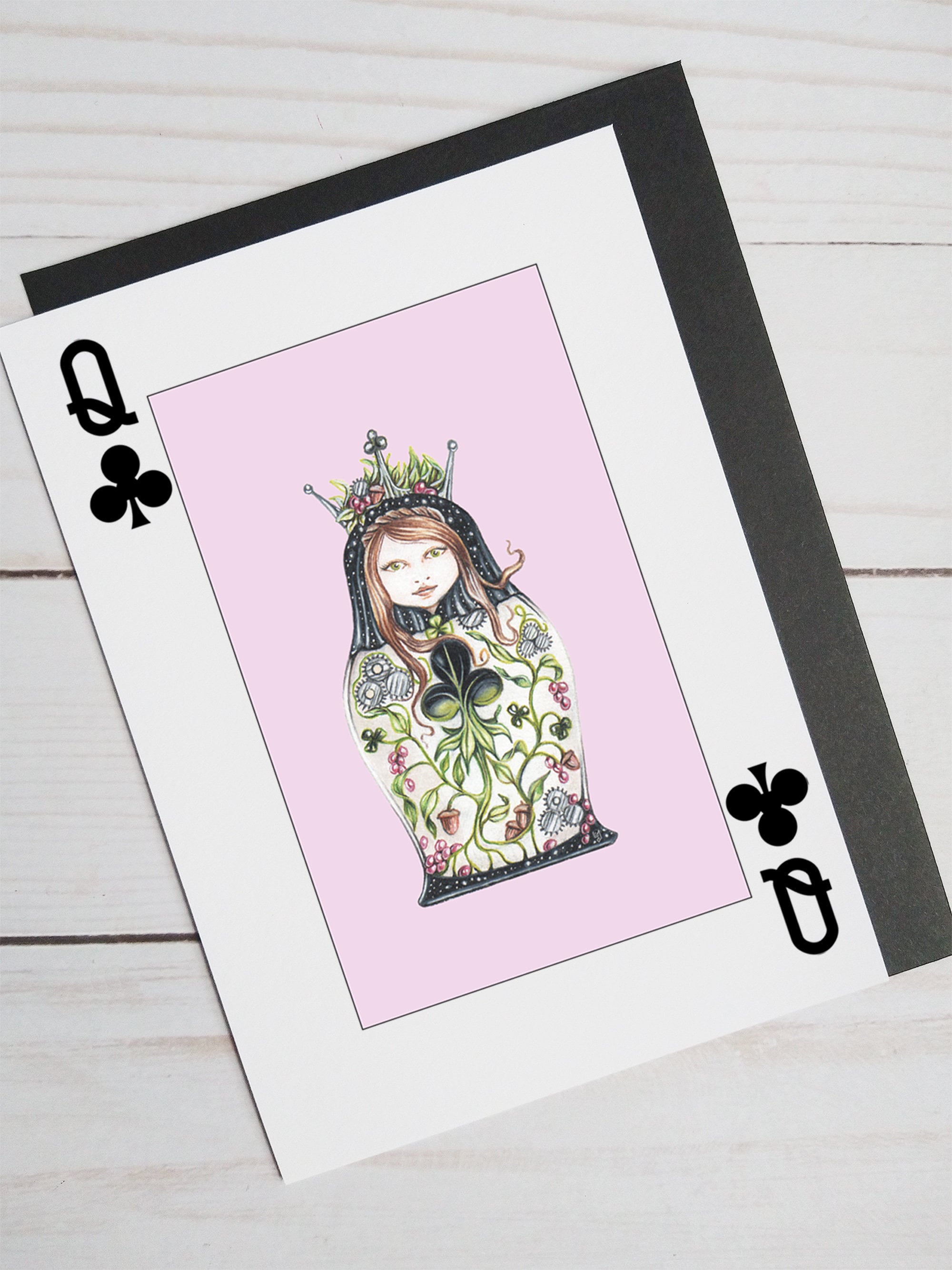 Queen Of Clubs Art