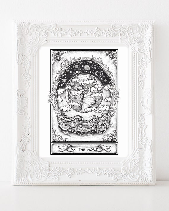 Tarot Print Tarot Card Art Tarot Wall Art Framable Wall | Etsy