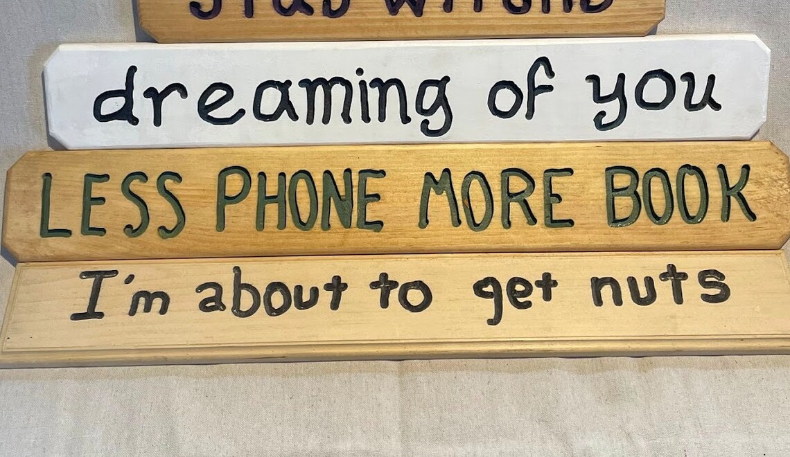 Hand-routed Sign -- L Size - Etsy