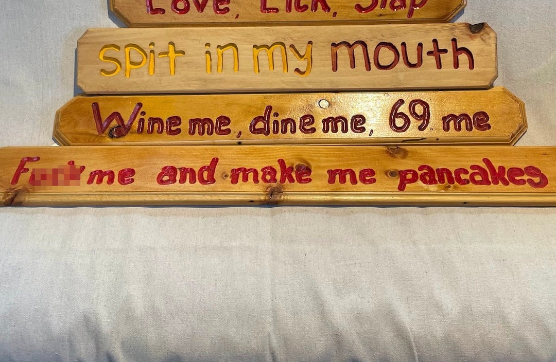 Hand-routed Sign -- L Size - Etsy