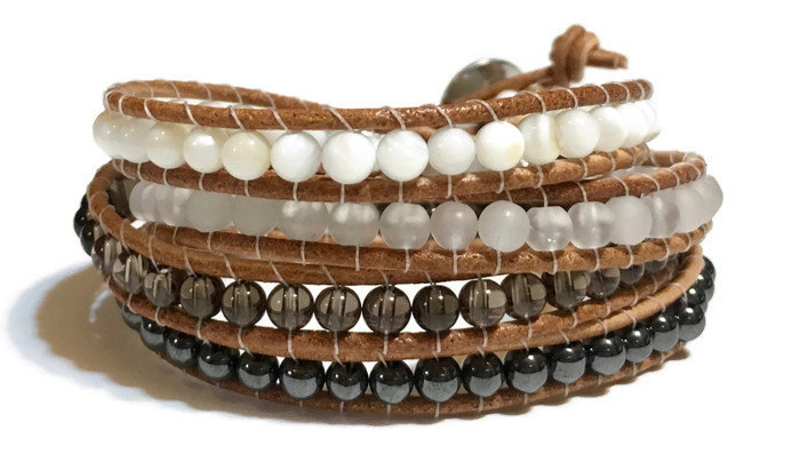 Leather Wrap Bracelet / Chan Luu Style Wrap Bracelet / Healing - Etsy