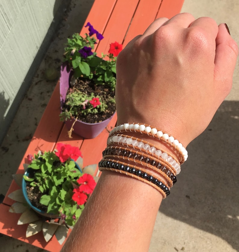 Leather Wrap Bracelet / Chan Luu Style Wrap Bracelet / Healing - Etsy