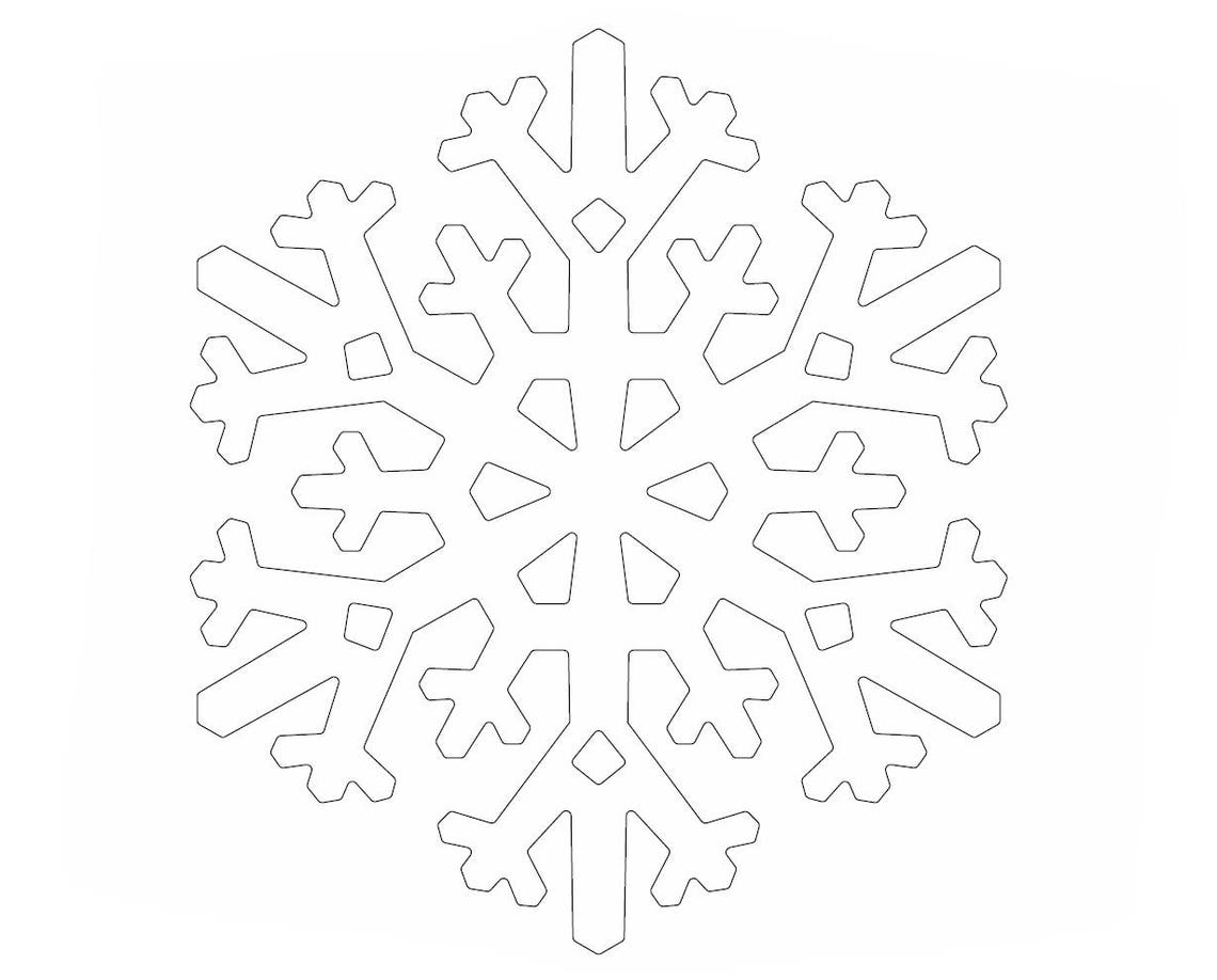 6 Snowflake DXF and STL Files Vector Graphics and | Etsy