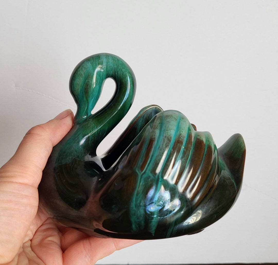 Vintage Swan Flower Pot // Blue Mountain Pottery // Canadian Art ...