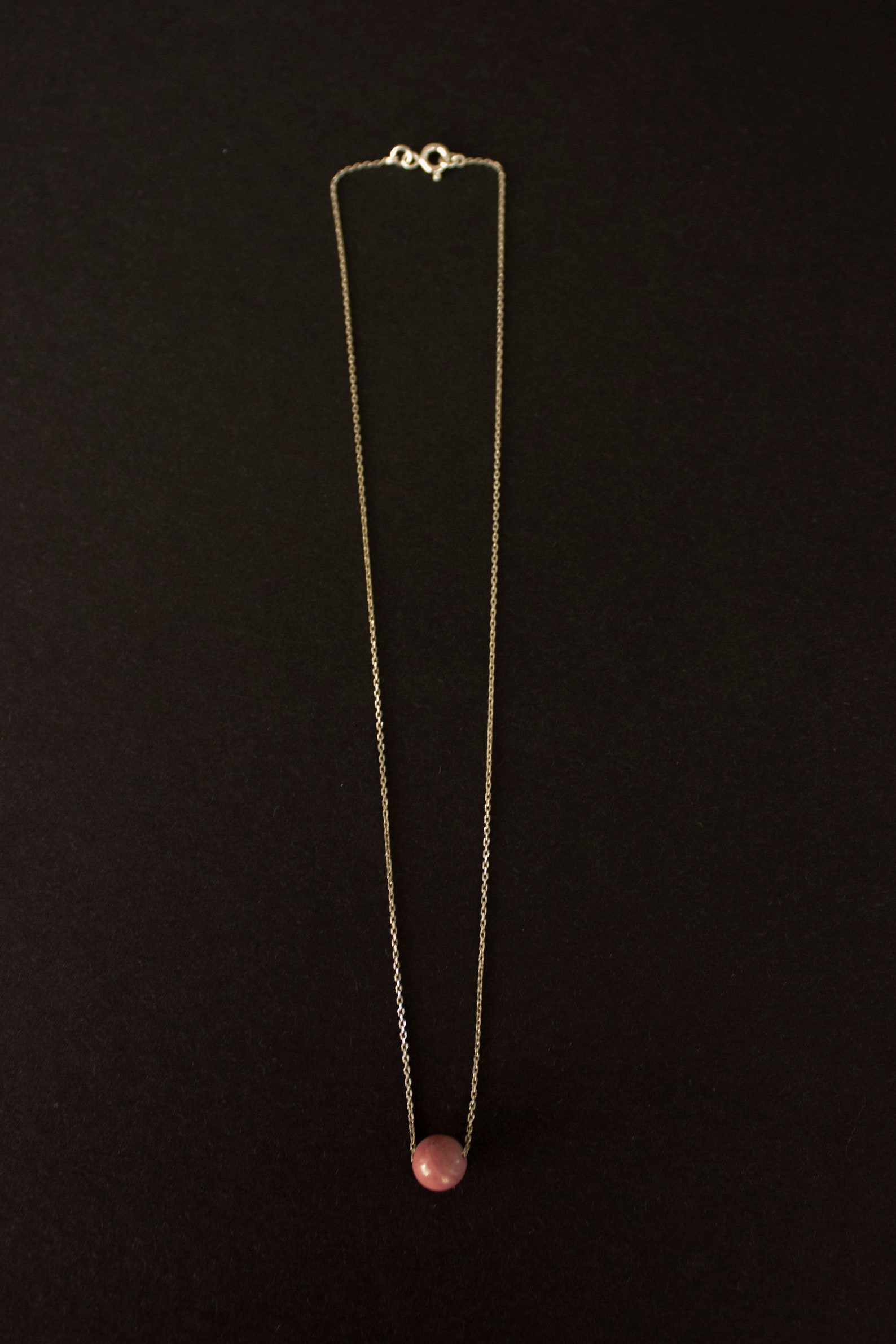 Fine Silver Chain & A Single Bead - Etsy