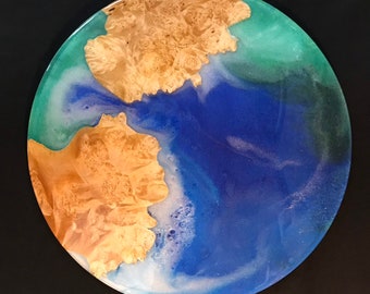 Epoxy resin wall art | Etsy