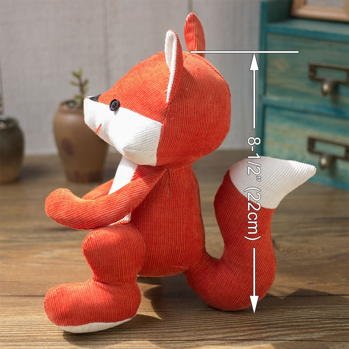 PDF Sewing Pattern & Tutorial Stuffed Fox Stuffed Animal | Etsy