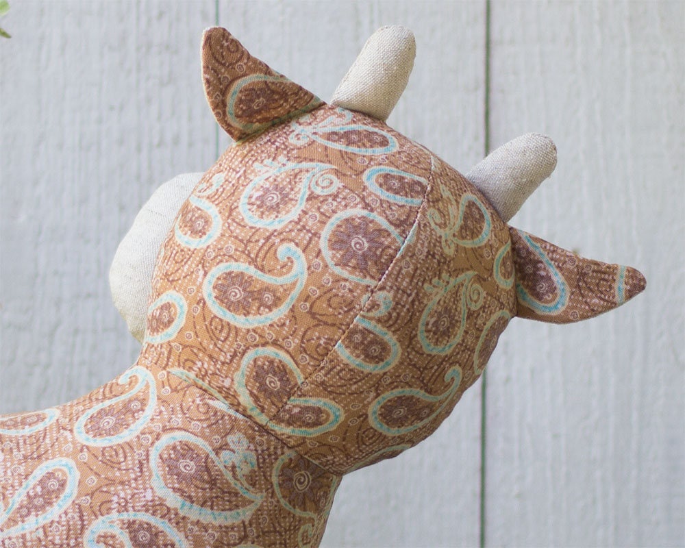 Tilting Head Calf PDF Sewing Pattern & Tutorial Stuffed - Etsy