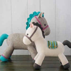 Stuffed Animal - Pony PDF Sewing Pattern & Tutorial | Stuffed Horse ...
