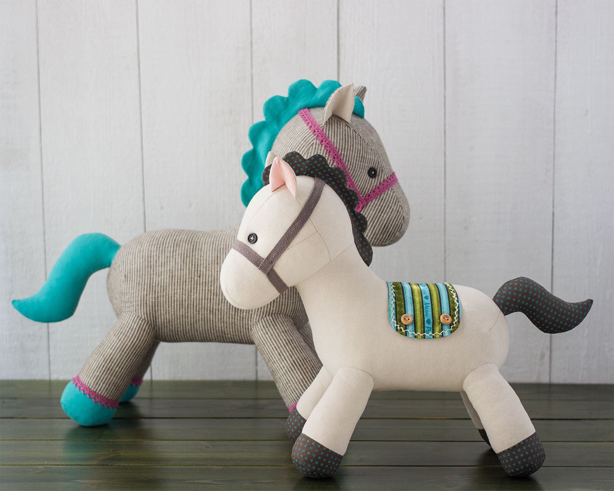 Stuffed animal Pony PDF Sewing Pattern & Tutorial Stuffed | Etsy