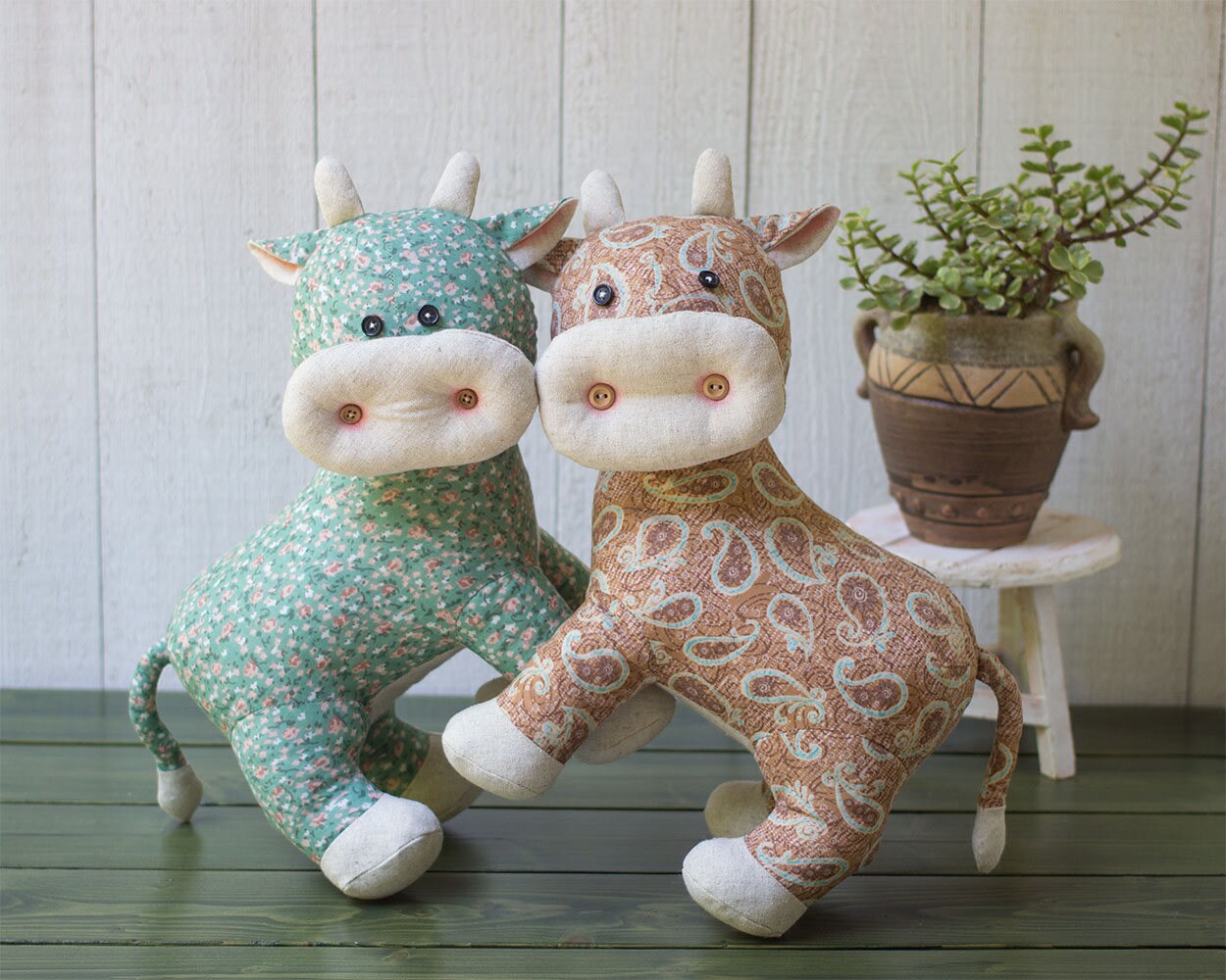 Stuffed Cow Sewing Pattern Sewenir Sewing Projects