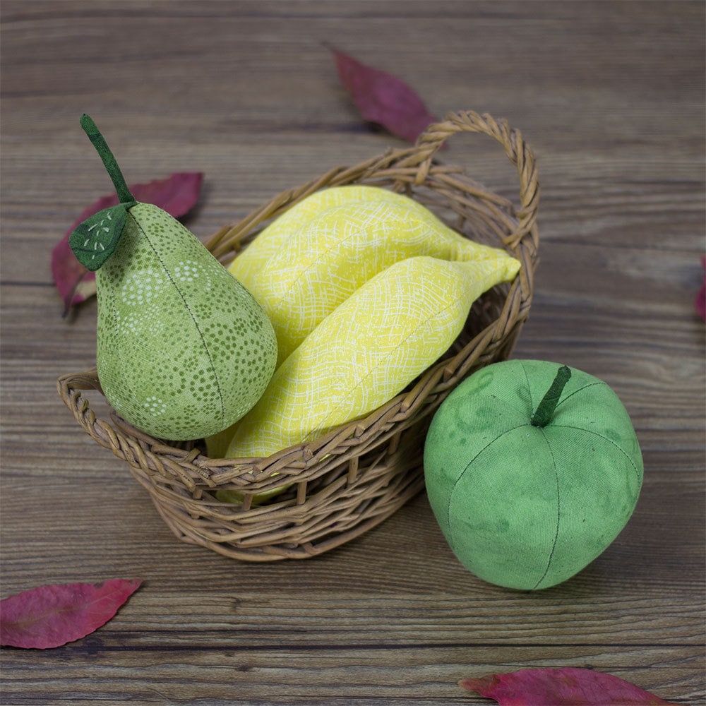 Stuffed Fruits - Apple, Pear , Banana | PDF Sewing Patterns & Tutorials ...