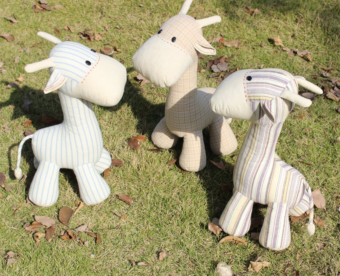 Giraffe PDF Sewing Pattern & Tutorial Softie Suffed - Etsy