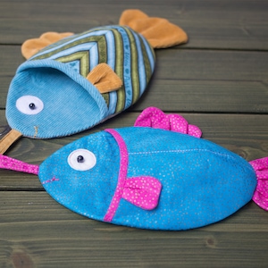 Fish-shaped Wall Pocket Organizer - PDF Sewing Pattern | Fishy Wall ...