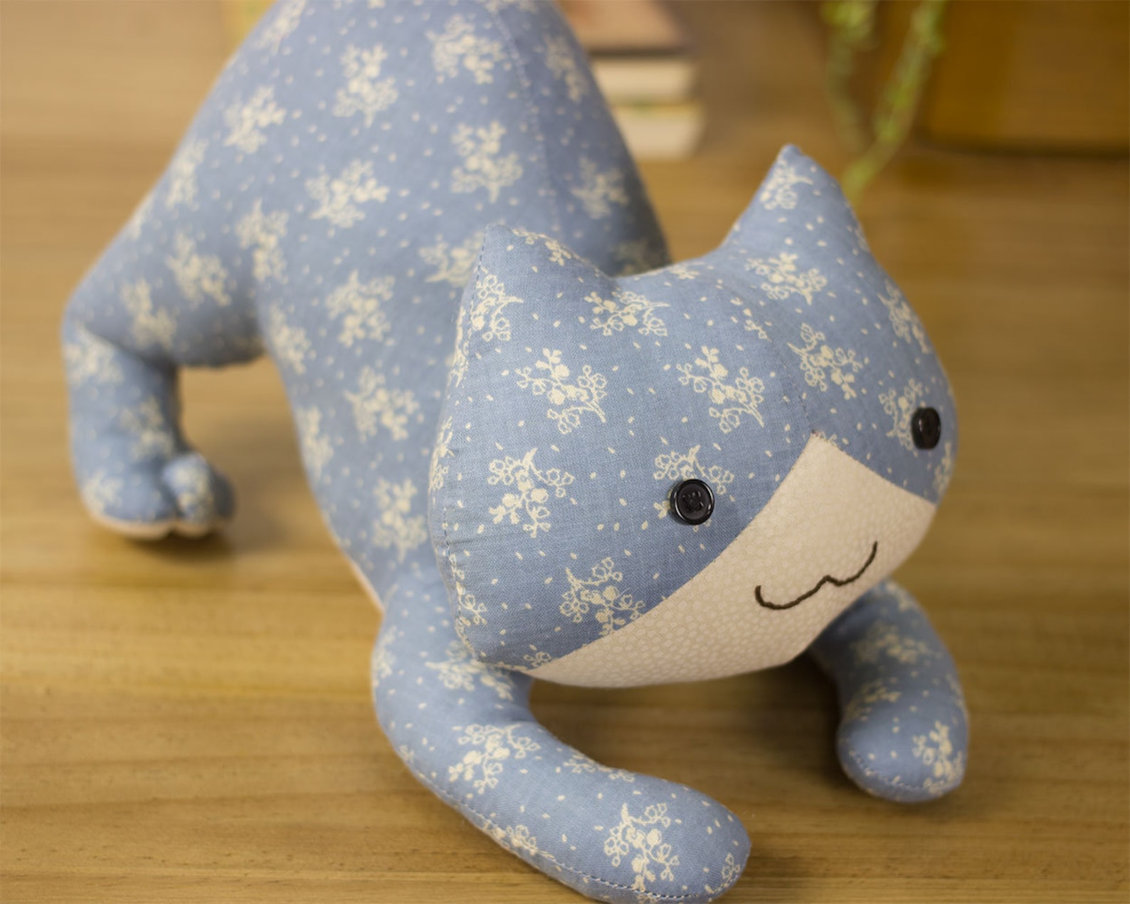 Lying Cat Stuffed Kitty PDF Sewing Pattern How to Make - Etsy