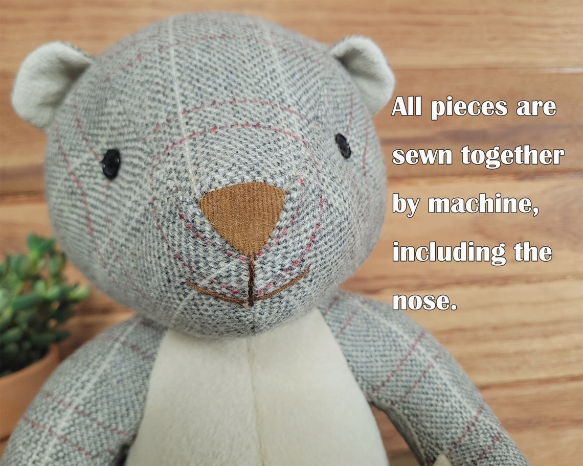 Sitting Teddy Bear PDF Sewing Pattern Plush Bear Sewing - Etsy