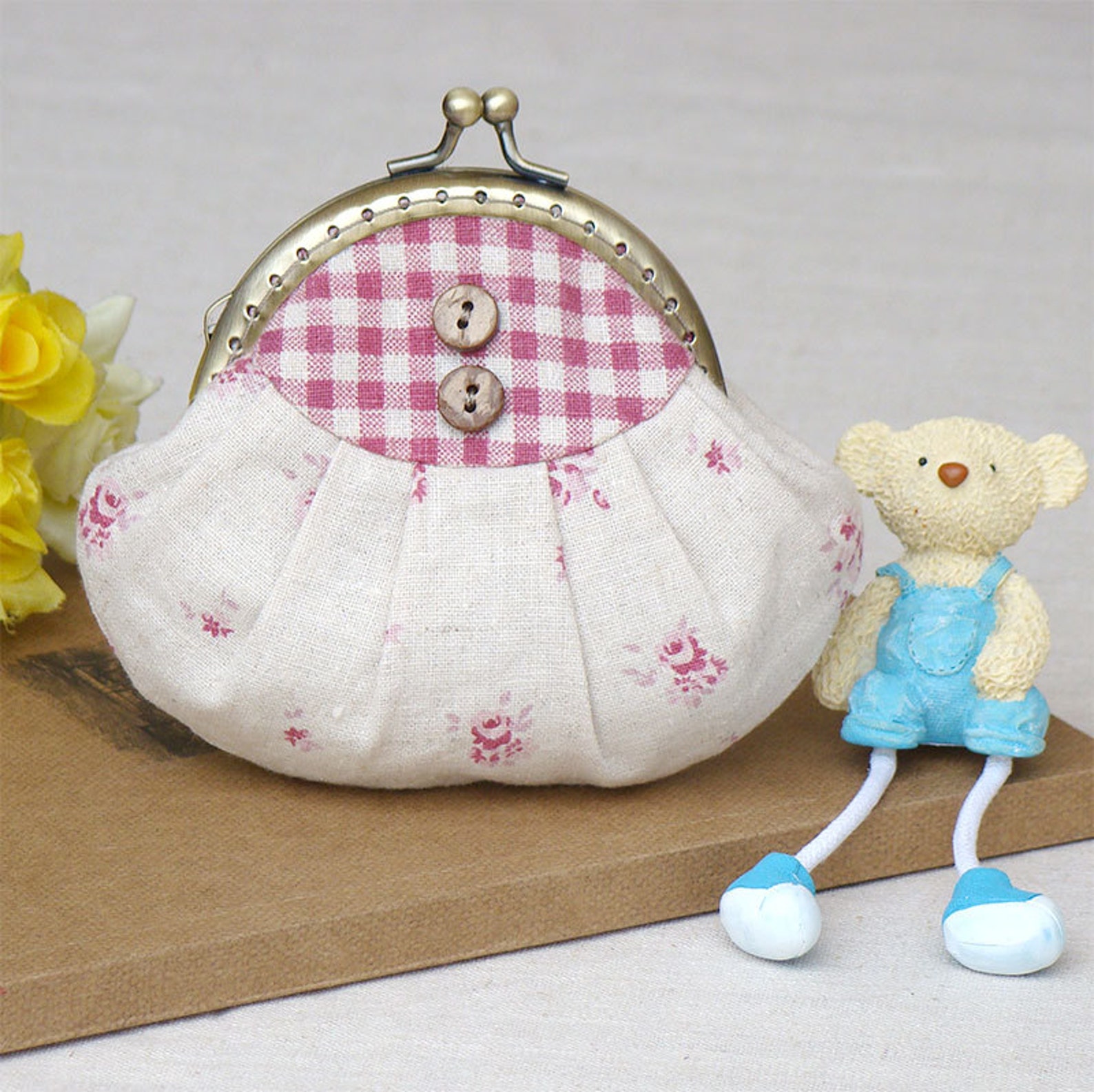 Pleated Frame Coin Pouch Purse PDF Sewing Pattern & Tutorial - Etsy