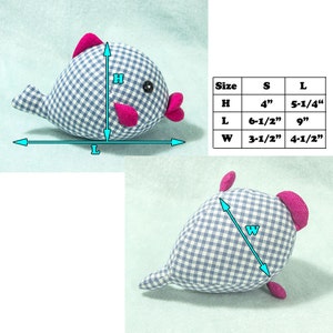 Sexy-lips Fish PDF Sewing Pattern & Tutorial Stuffed Animal - Etsy