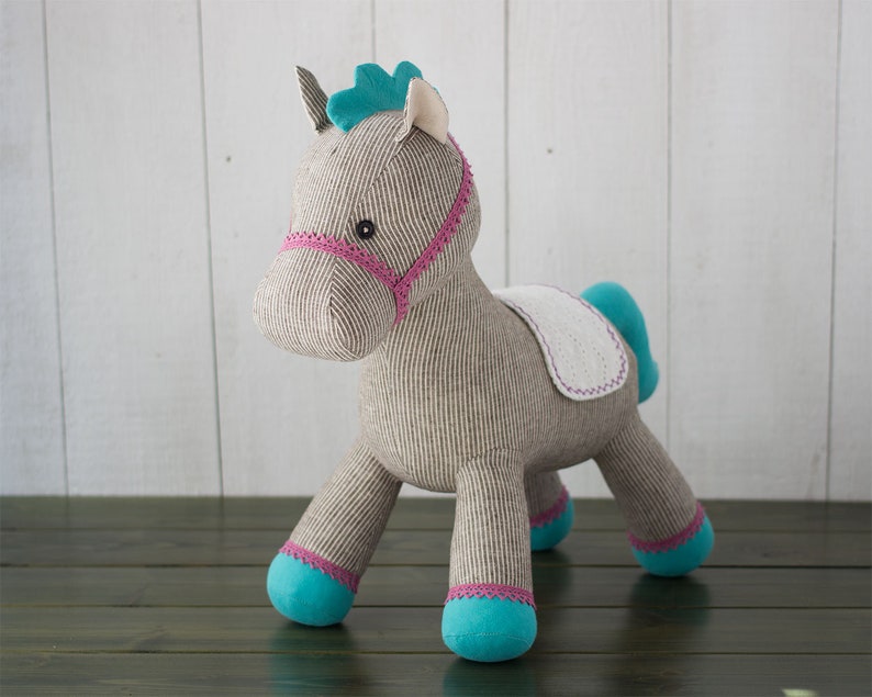 Stuffed Animal Pony PDF Sewing Pattern & Tutorial Stuffed - Etsy