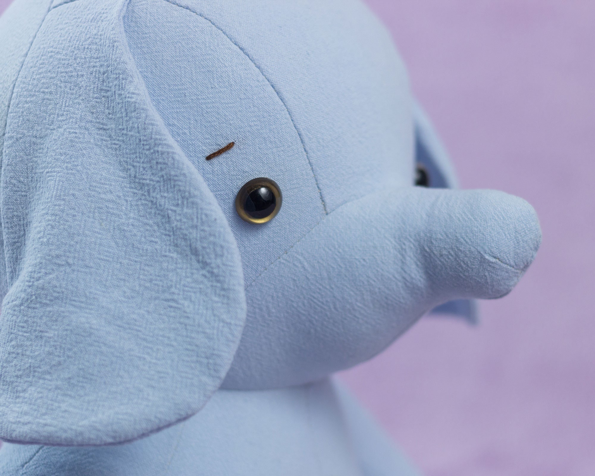 Stuffed Baby Elephant PDF Sewing Pattern & Tutorial Fabric - Etsy UK