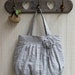 Pleated Tote Bag - PDF Pattern & Tutorial Handbag Fabric Flower Purse ...