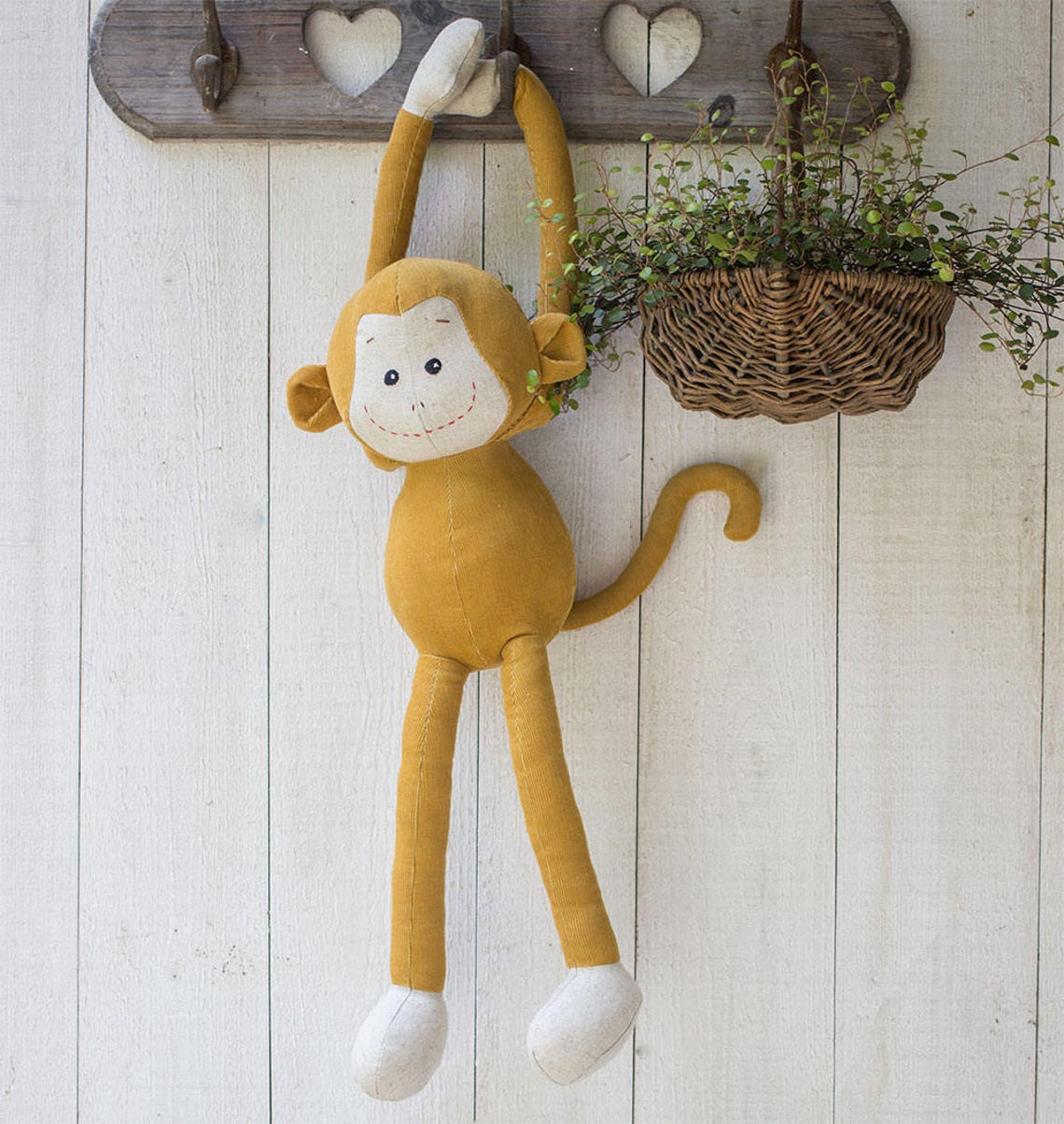 Hugging Monkey PDF Sewing Patterns & Tutorials Stuffed - Etsy