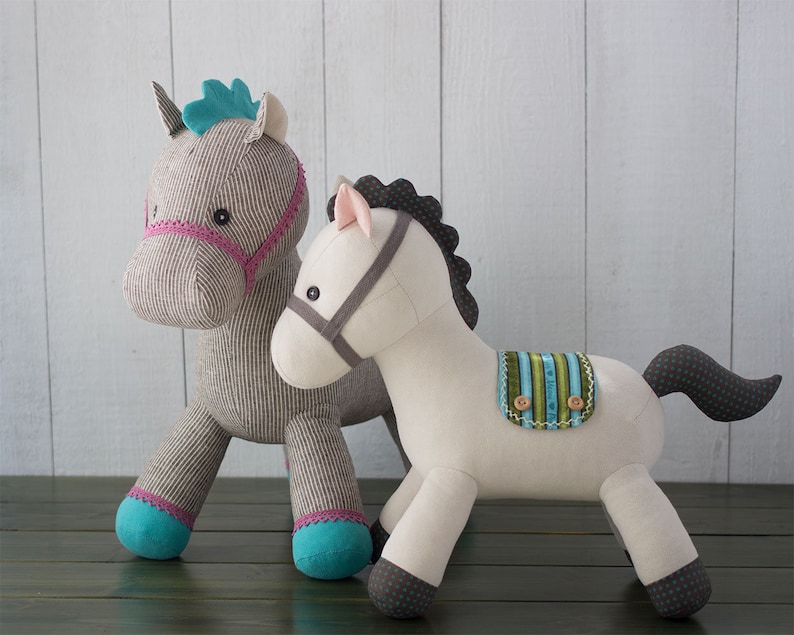 Stuffed Animal Pony PDF Sewing Pattern & Tutorial Stuffed - Etsy