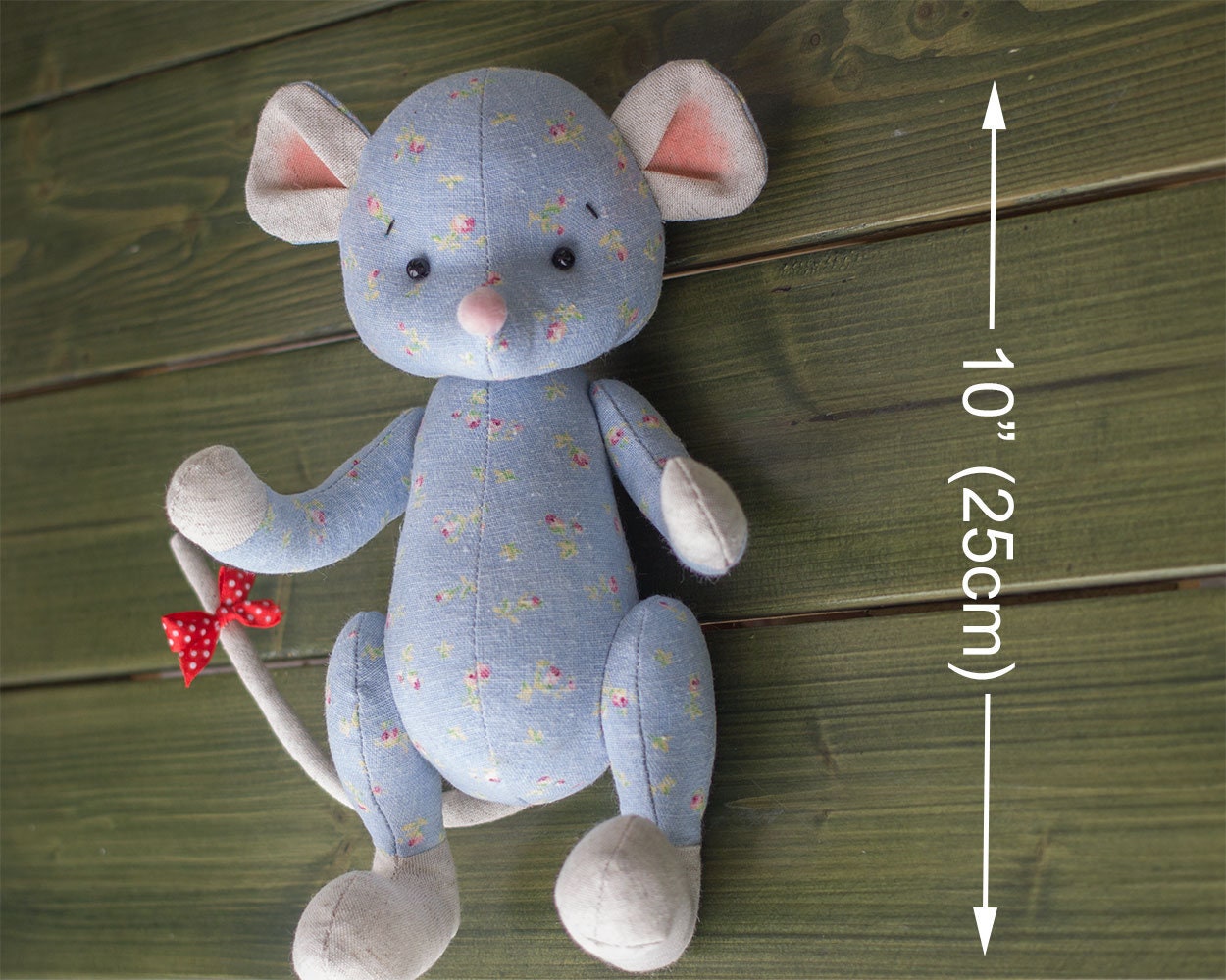 Jointed Stuffed Mouse PDF Sewing Pattern & Tutorial how to | Etsy Australia