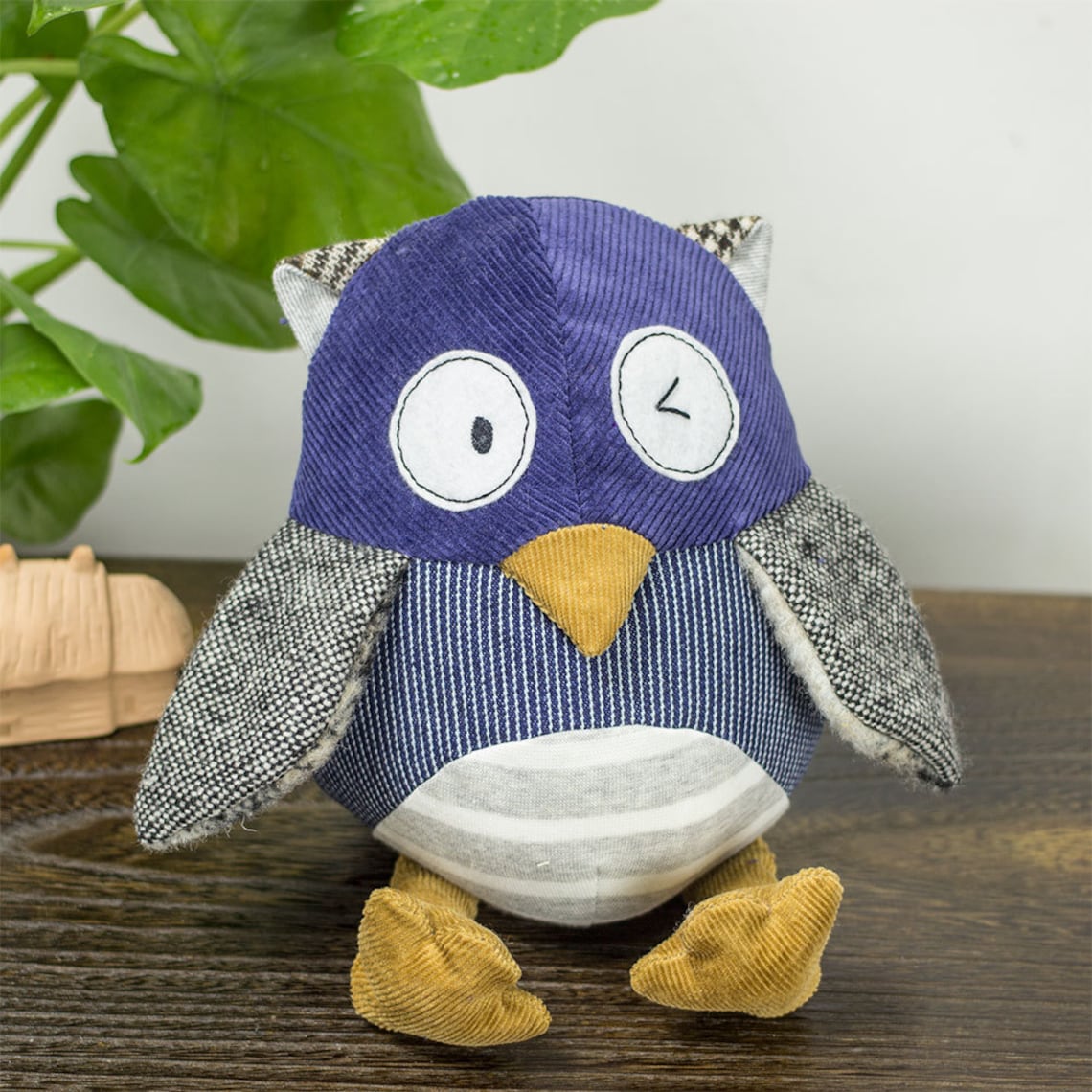 Scrappy Hoot Owl Stuffed Animal Bird Sewing Pattern & - Etsy UK