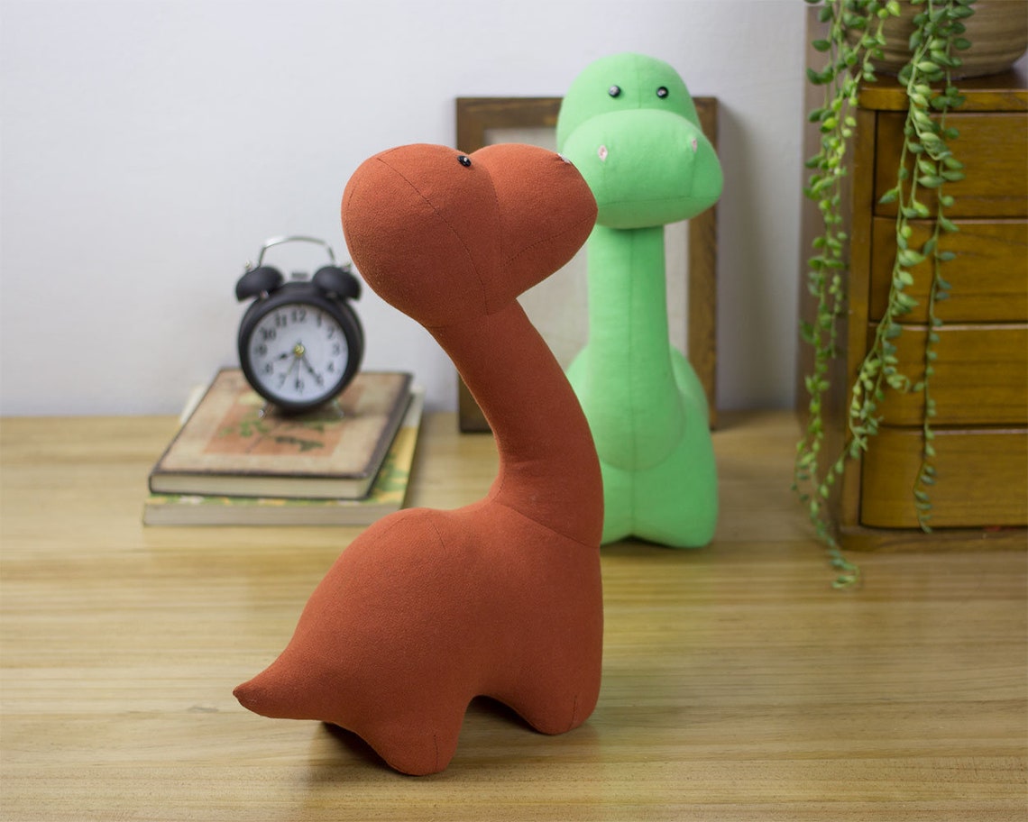 Stuffed Dinosaur PDF Sewing Pattern & Tutorial Homemade - Etsy