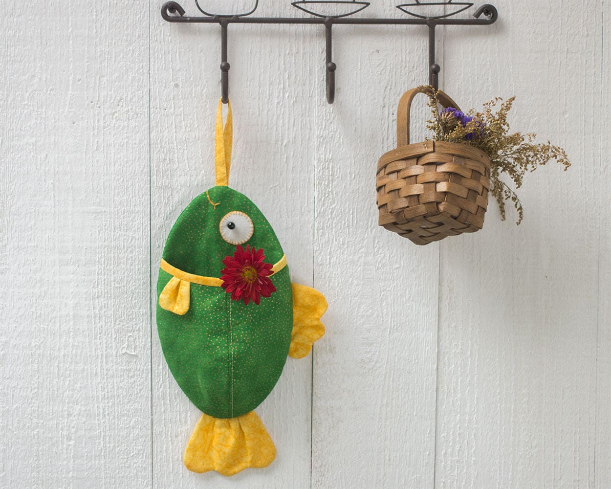 Fish-shaped Wall Pocket Organizer PDF Sewing Pattern Fishy - Etsy