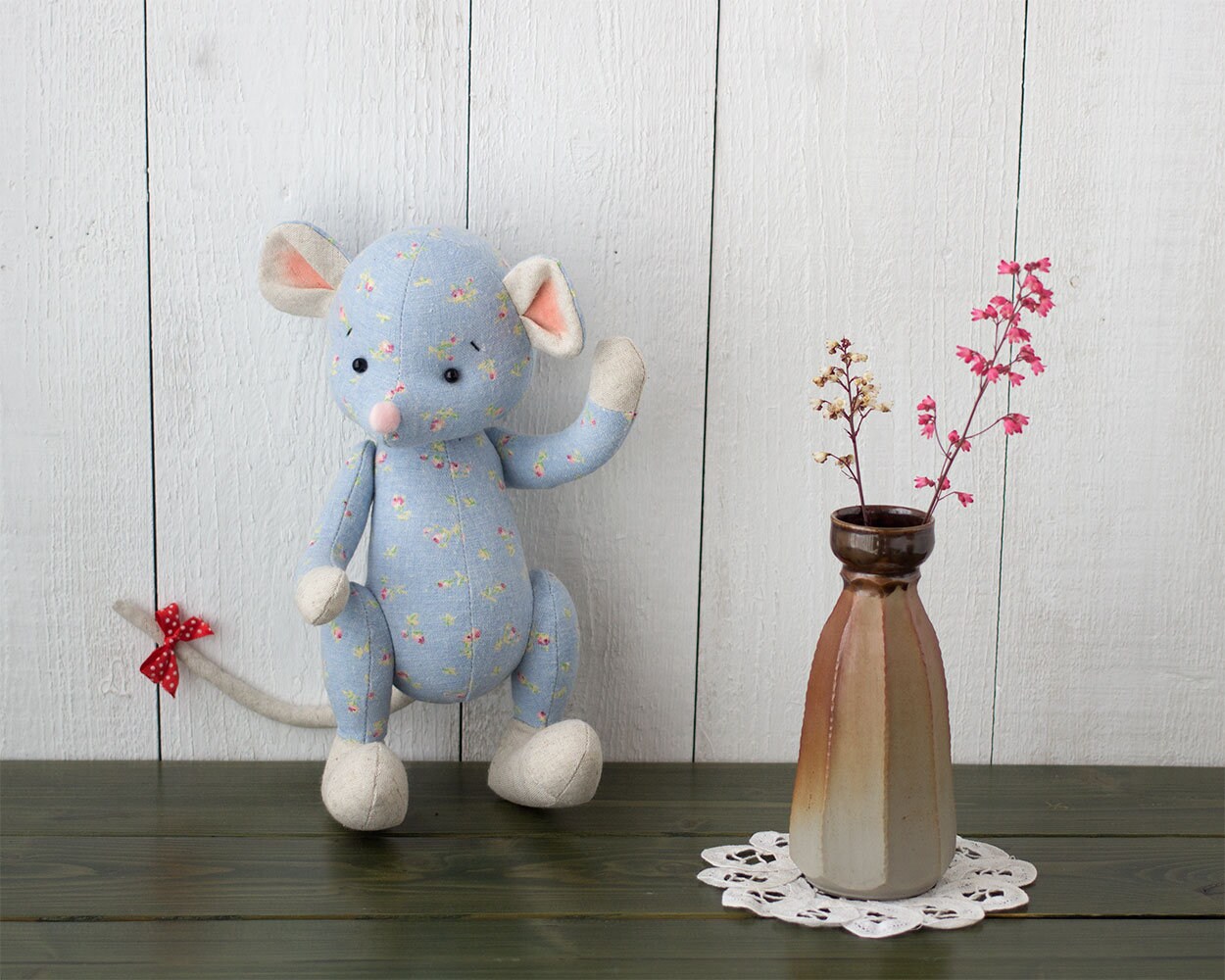 Jointed Stuffed Mouse PDF Sewing Pattern & Tutorial how to - Etsy Canada
