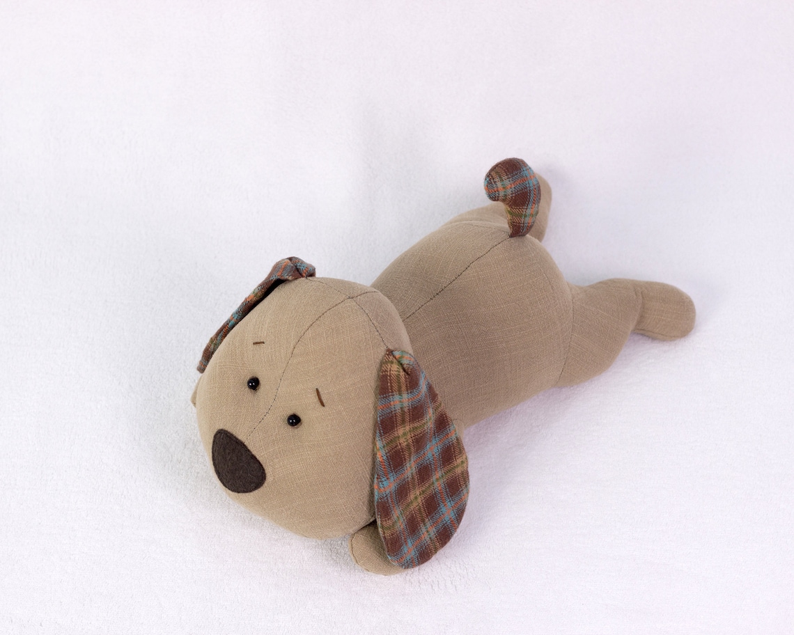 Lying Puppy Dog PDF Sewing Pattern & Instructions Stuffed - Etsy