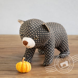 Pebble Bear Sewing Pattern – Stuffed Animal, Lifelike Cub (PDF Pattern ...