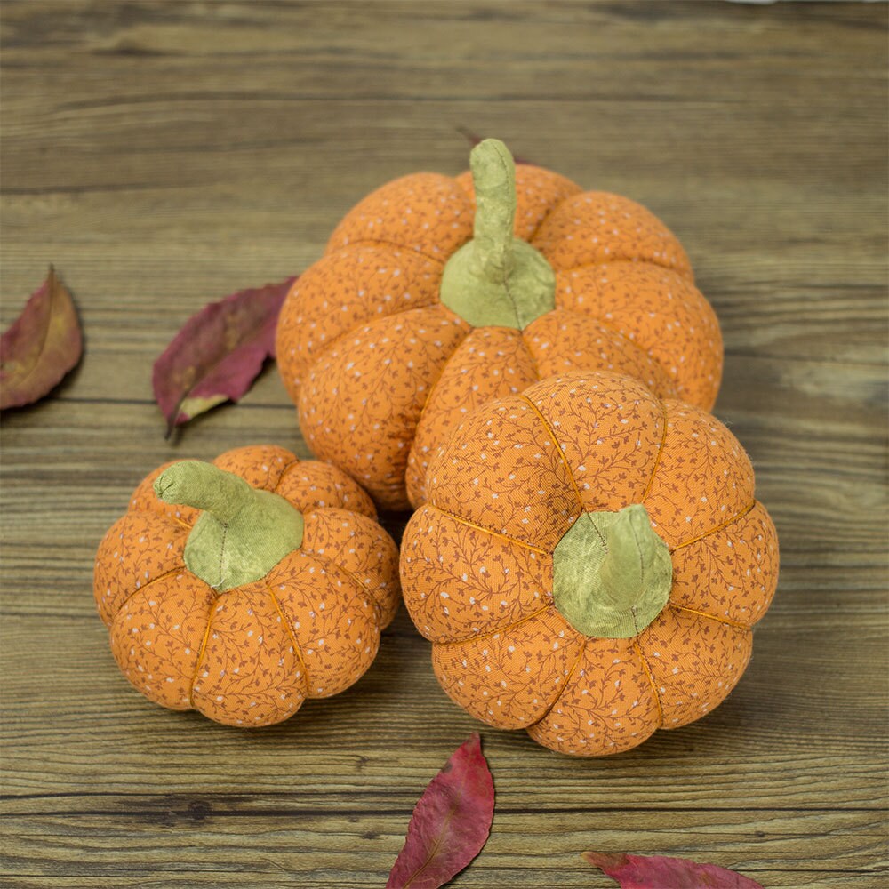 Stuffed Pumpkin Pincushion PDF Sewing Patterns Tutorials - Etsy