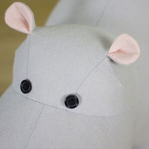 Stuffed Animal - Hippo PDF Sewing Pattern & Tutorial | Sewing Project ...