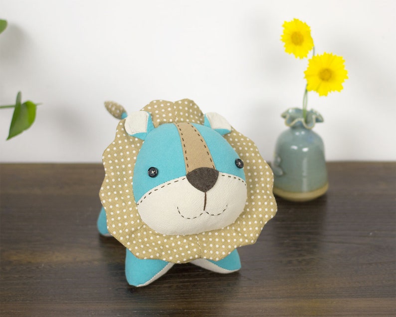 Stuffed Animal Lion Cub PDF Sewing Pattern How to Sew a - Etsy
