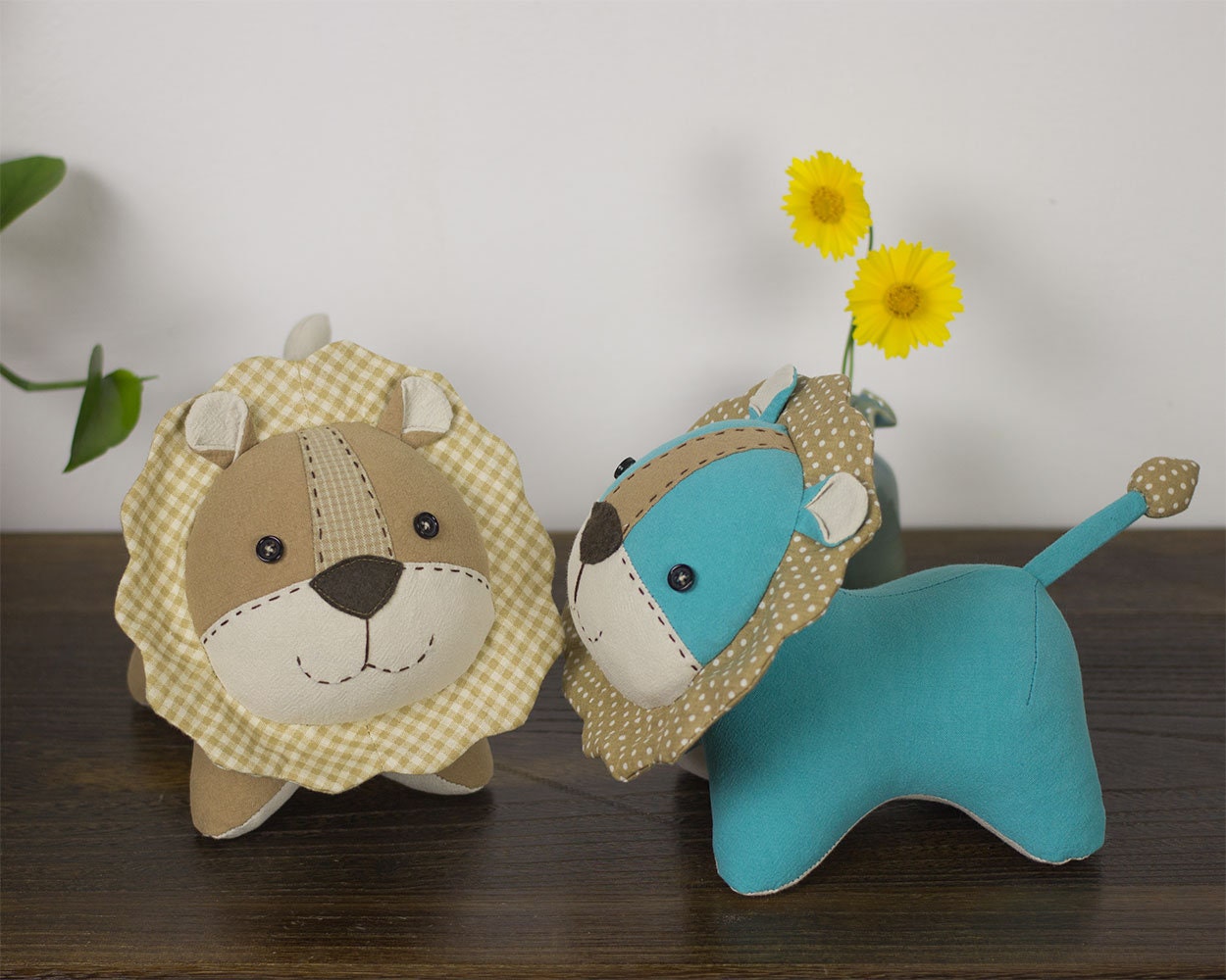 Stuffed Animal Lion Cub PDF Sewing Pattern How to Sew a - Etsy