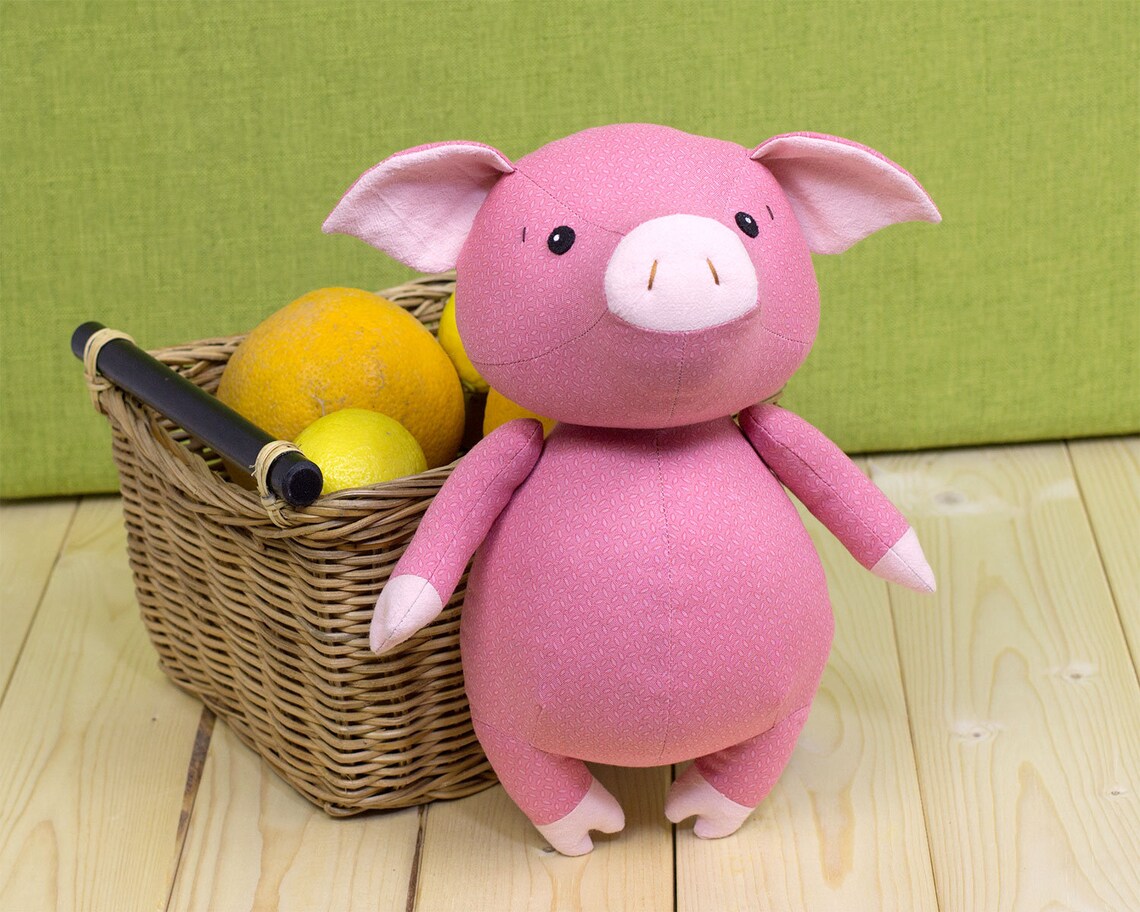 Stuffed Piggy PDF Sewing Pattern & Tutorial Stuffed Animal - Etsy Canada