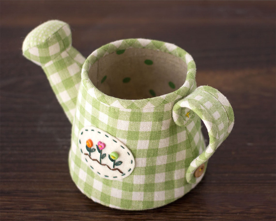 Fabric Watering Can PDF Sewing Pattern & Tutorial how to - Etsy