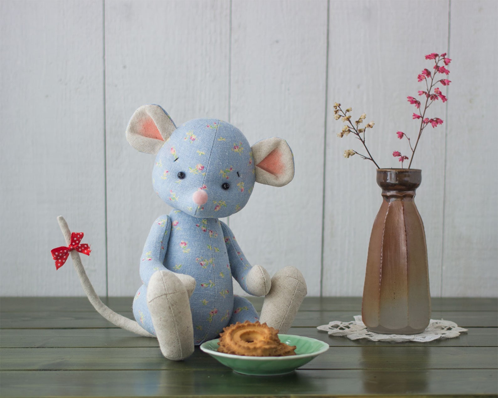 Jointed Stuffed Mouse PDF Sewing Pattern & Tutorial how to Sew a Toy ...