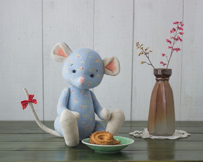 Jointed Stuffed Mouse PDF Sewing Pattern & Tutorial how to | Etsy Australia