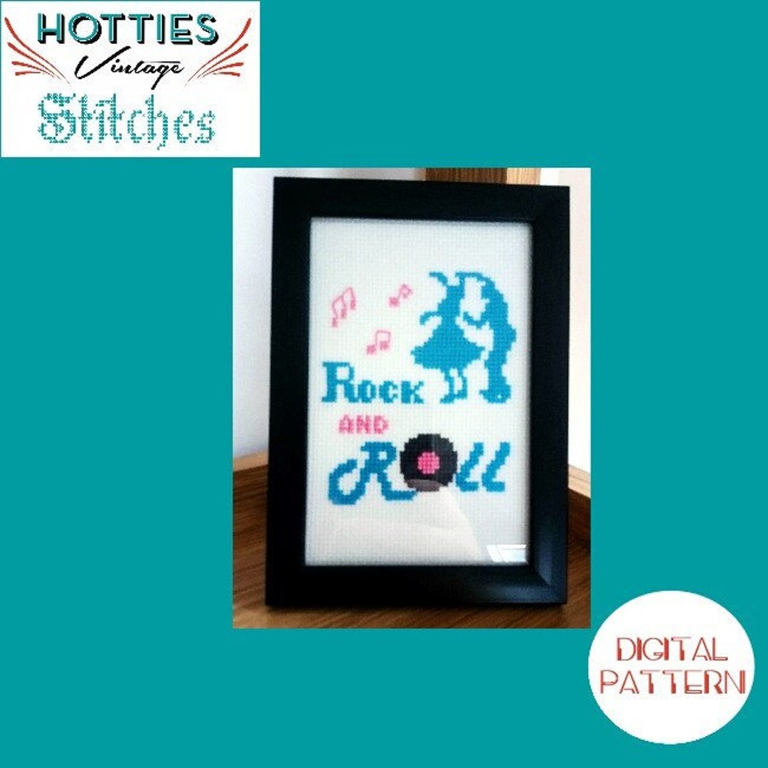 Rock and Roll Dancers. Cross Stitch Pattern. Cross Stitch. - Etsy