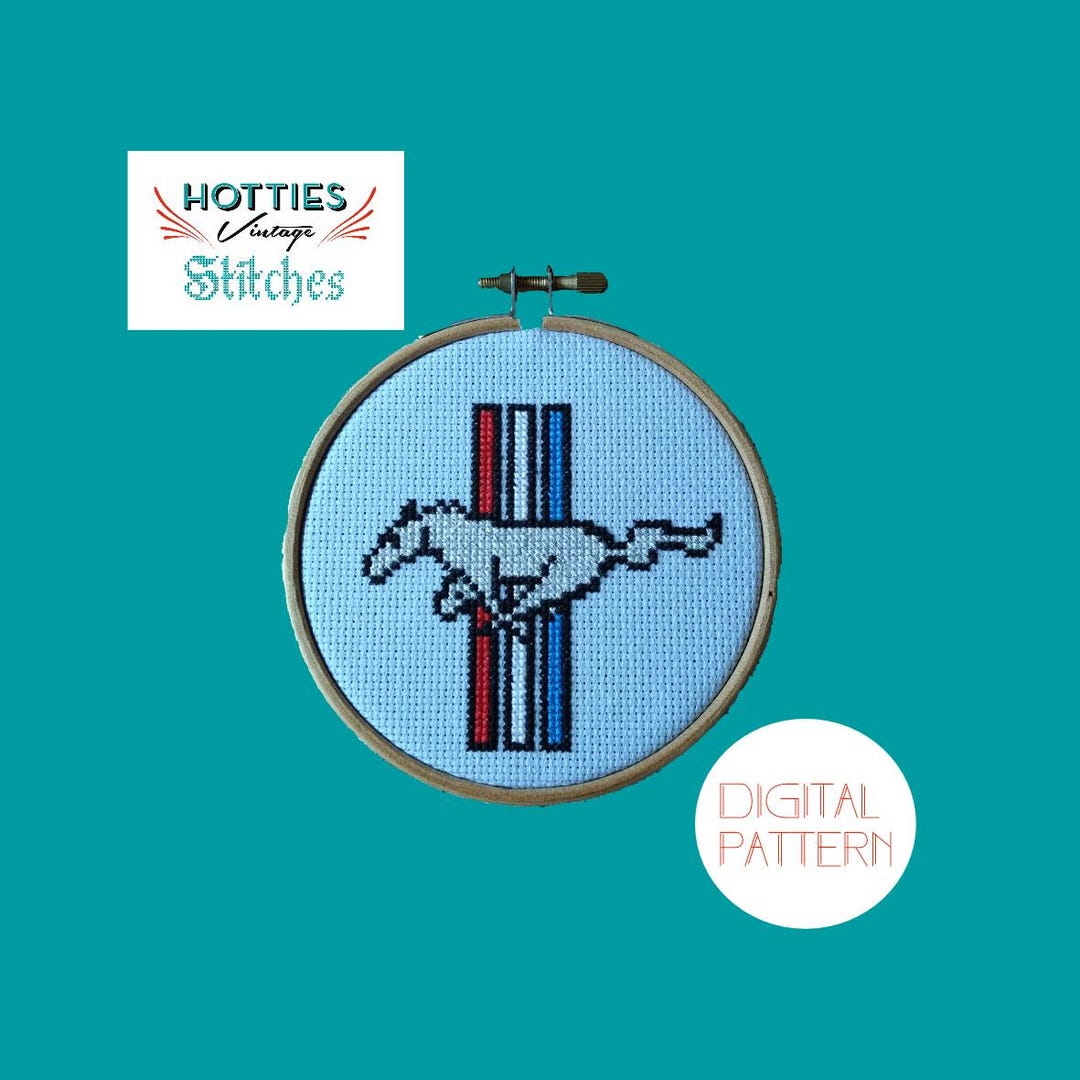 V8 Cross Stitch Pattern. Hot Rod. Cross Stitch. Pattern. Pdf ...